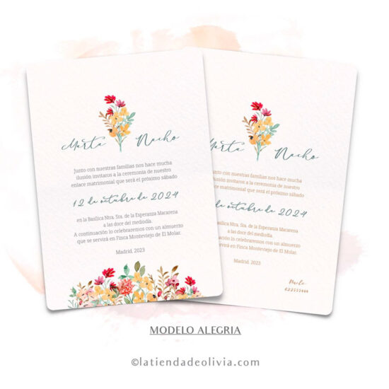Todas nuestras invitaciones de boda