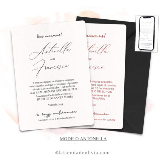 Todas nuestras invitaciones de boda